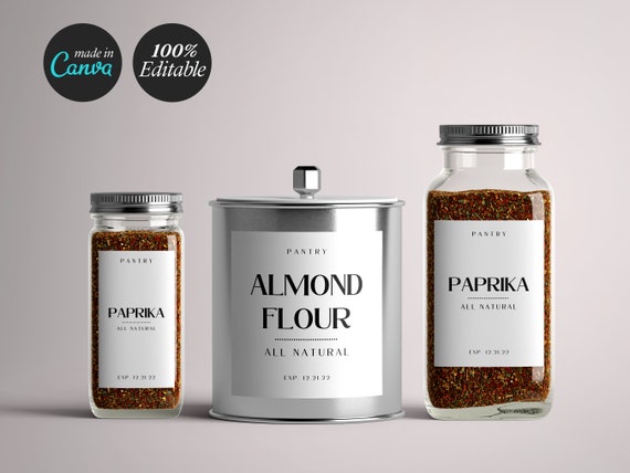 DIY Editable Minimalist Labels for Canva Label Design - Etsy Canada