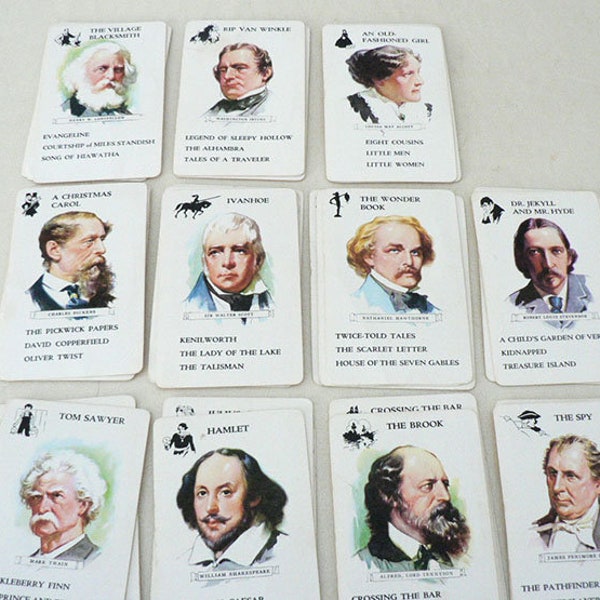 Authors Card Game - Etsy