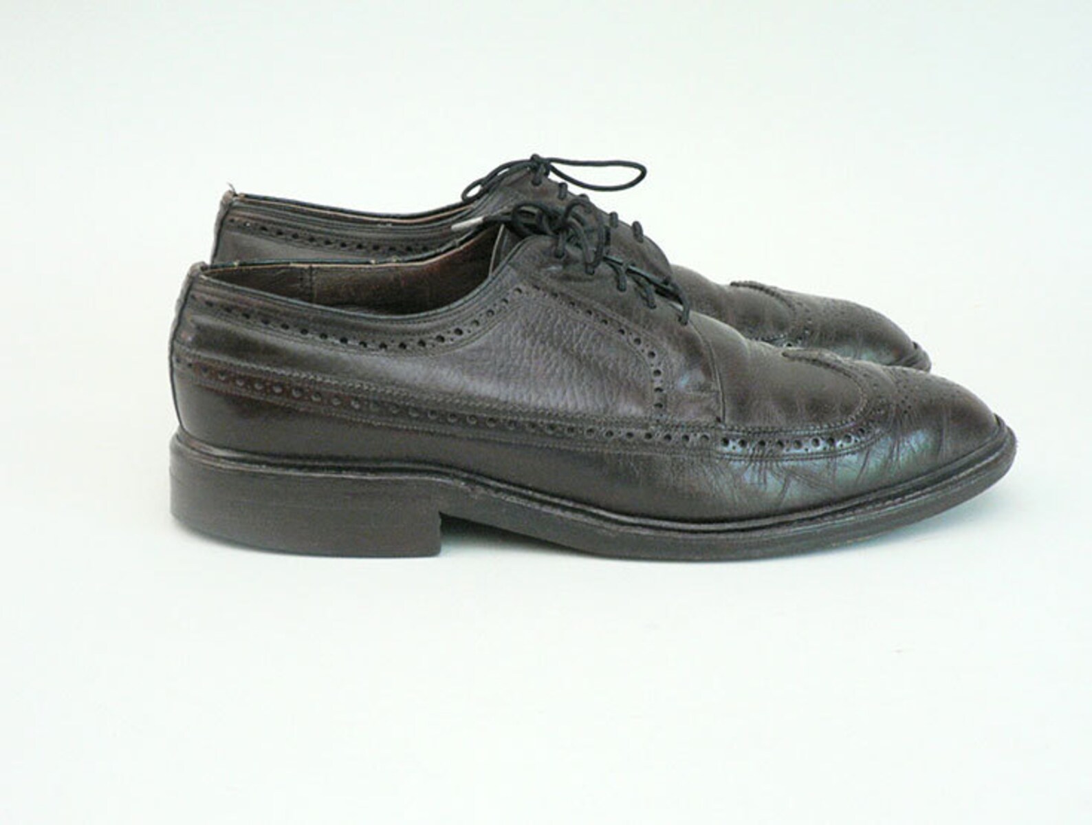 Mens 10 Brown Dress Oxford Wingtips - Etsy