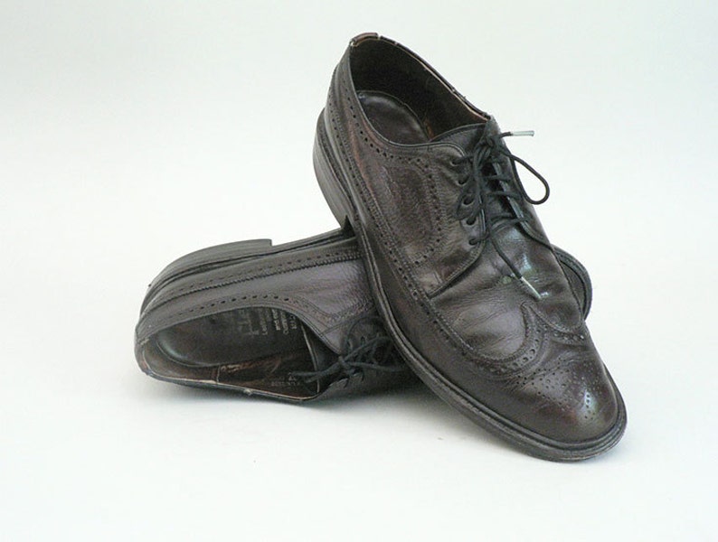 Mens 10 Brown Dress Oxford Wingtips - Etsy