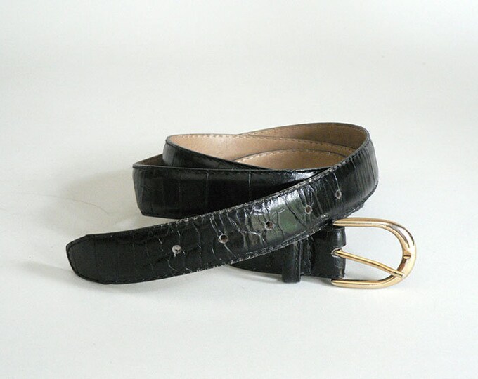 Mens Black Leather Belt Size 46 to 50 Waist - Etsy