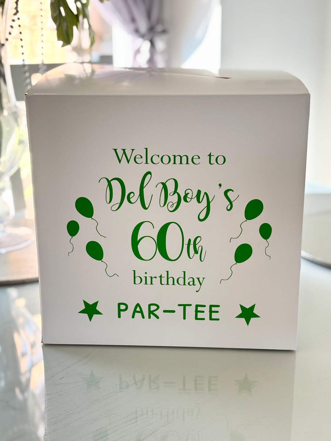 Birthday Card Post Box, Greetings Card Box in White, Special Occasion ...
