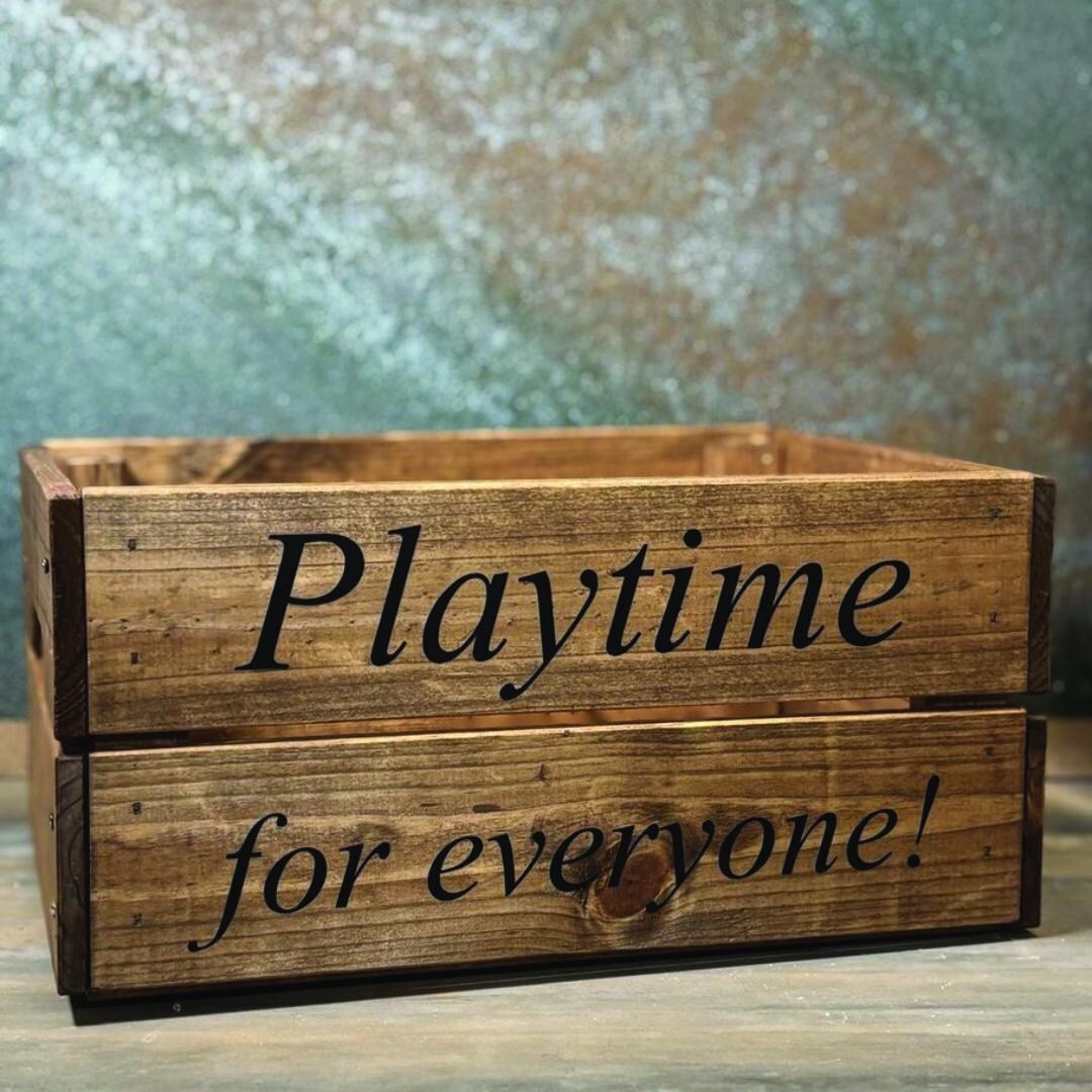 Personalised Rustic Wooden Hamper Box – Keepsake Gift Crate for ...