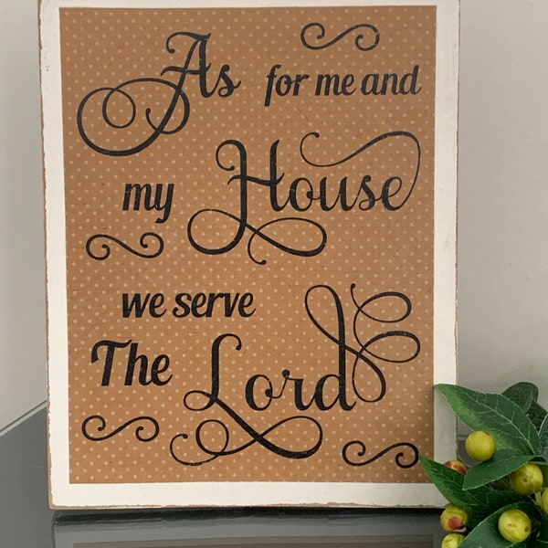 As for Me and My House Sign - Etsy UK