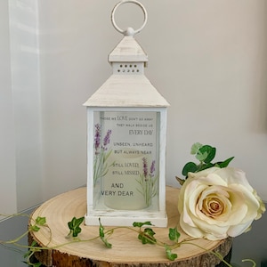 Personalized Memorial Lantern: Sympathy Gift, Light up Candle - Etsy