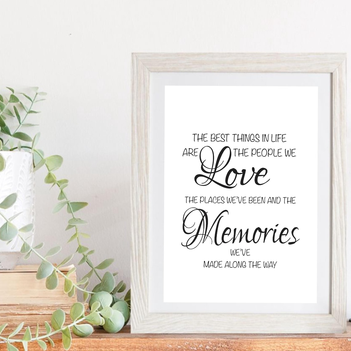 Memorial Quote Print, Love and Memories Wall Art (digital Download) - Etsy