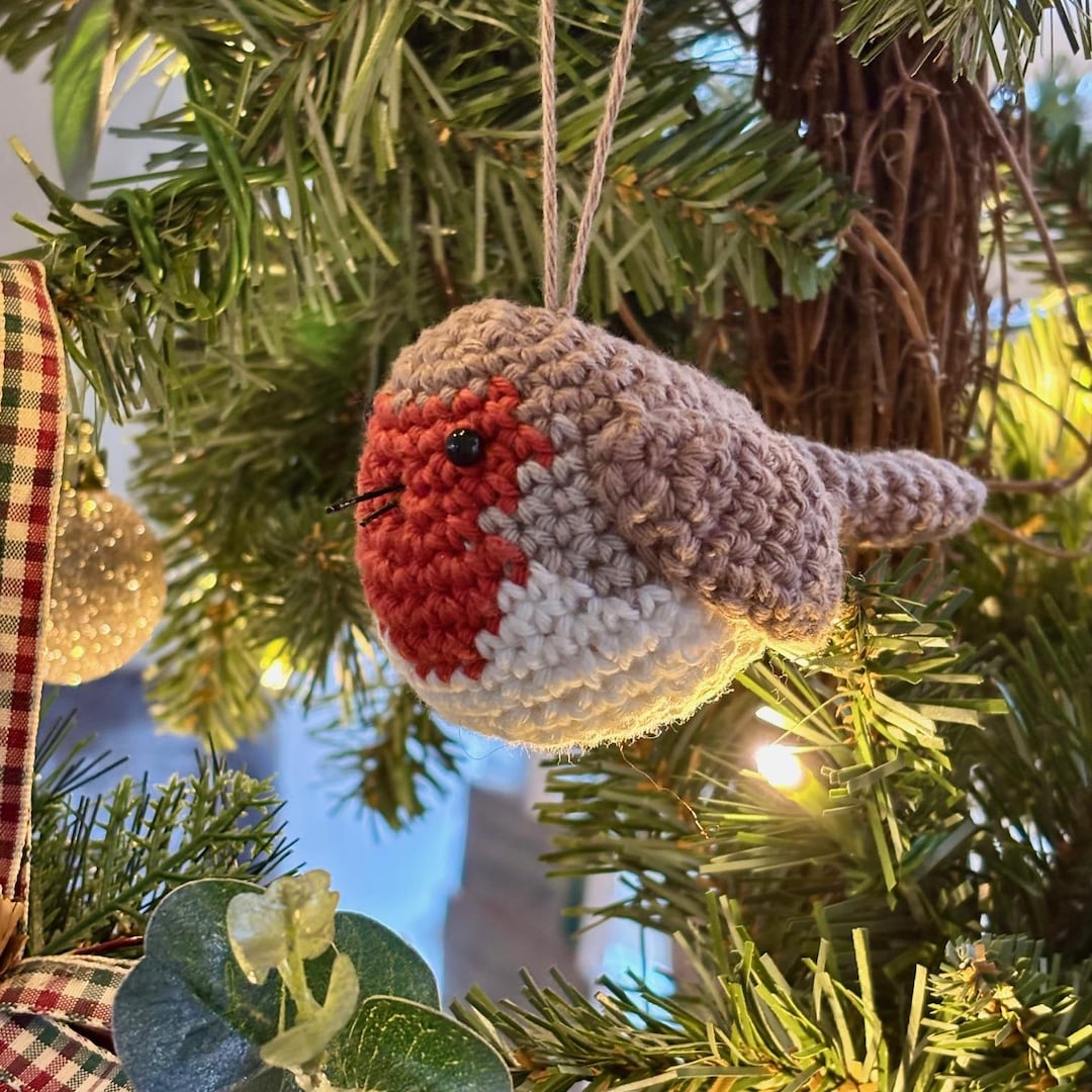 Memorial Robin, Remembrance Robin, Crochet Red Robin Bird, Home Decor ...