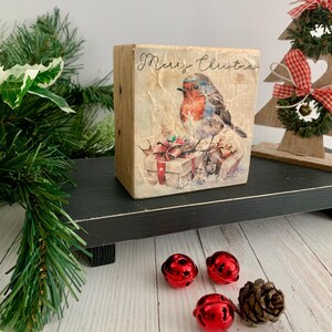 Robin Sign, Vintage Robin Sign, Wooden Sign, Christmas Gift, Home Decor ...