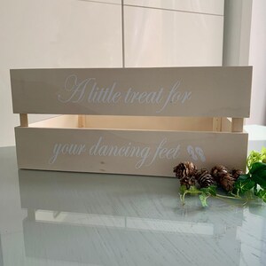 Flip Flop Crate, A Little Treat for Dancing Feet, Wooden Crate, Flip ...