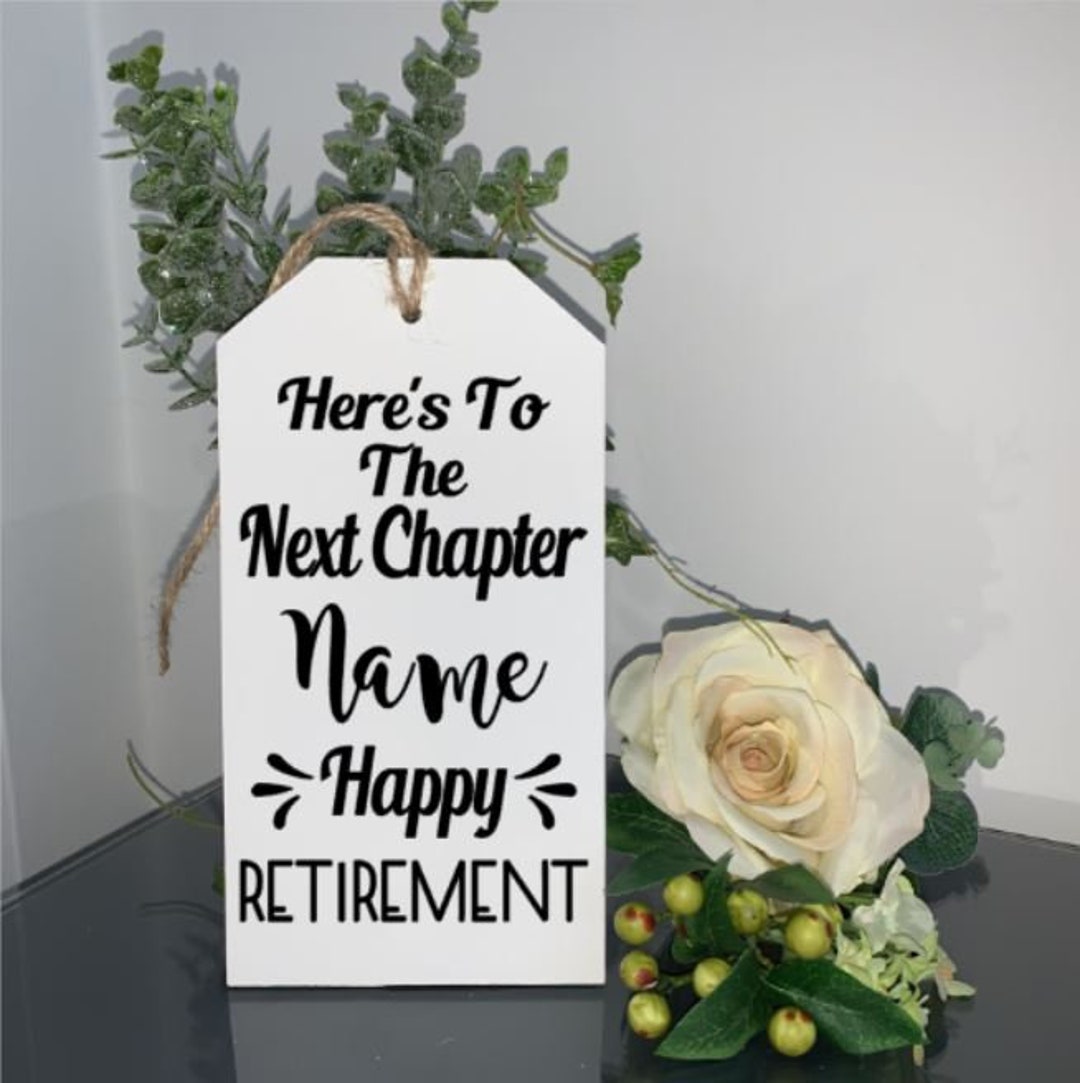 Personalized Wooden Retirement Wall Sign: Unique Keepsake Gift for ...