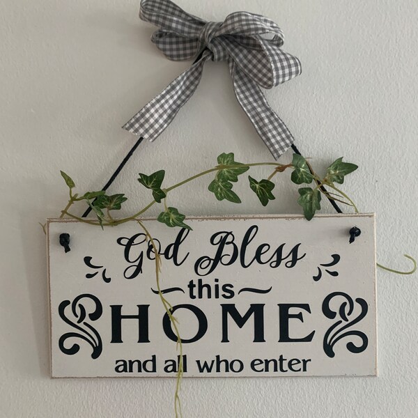 Bless This Home Sign - Etsy