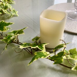 Elegant Variegated Ivy Garland Artificial Greenery for Wedding Decor ...