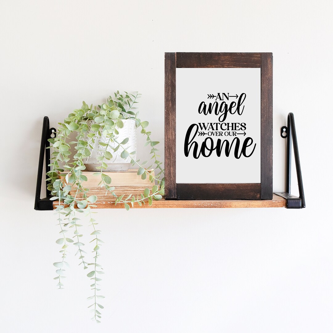 Digital Download, an Angel Watches Over Our Home, Home Decor, Print ...