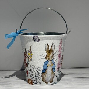 Peter Rabbit Beatrix Potter Bucket: Nursery Decor, Pencil Holder ...