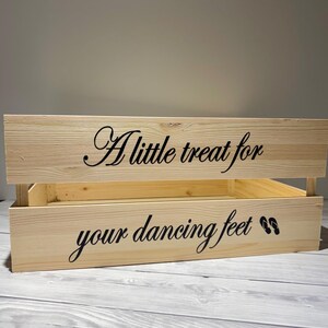 Flip Flop Crate, A Little Treat for Dancing Feet, Wooden Crate, Flip ...