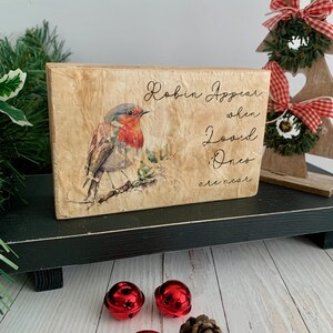 Robins Appear When Loved Ones Are Near, Vintage Robin Sign, Wooden Sign ...