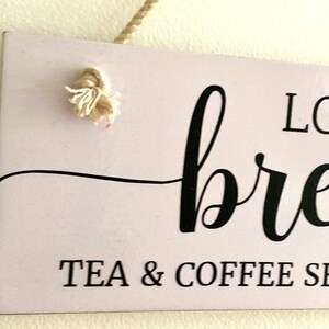 Love is Brewing | Wooden Tea and Coffee Sign | Home Decor Kitchen Sign ...