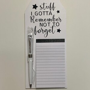 To Do List, Wall Hanging Notes, Funny Notepad, Stuff I Gotta Remember ...