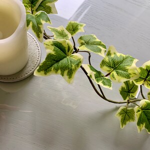 Elegant Variegated Ivy Garland Artificial Greenery for Wedding Decor ...