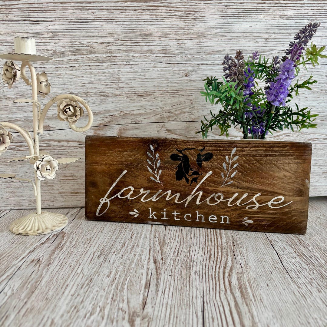 Farmhouse Wooden Sign, Farmhouse Kitchen Sign, Farmhouse Decor ...