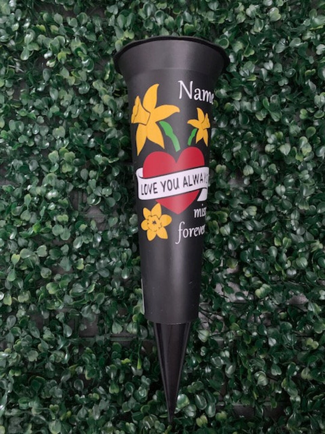 Personalized Memorial Vase Grave Vase/flower Pot Remembrance Vase Lost ...