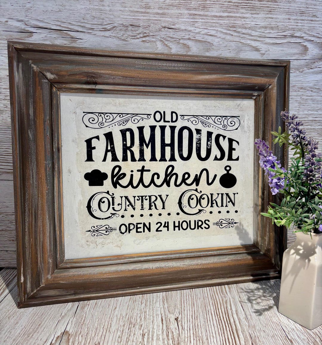 Farmhouse Wood Sign, Vintage Home Decor - Rustic Hand Made Vintage ...