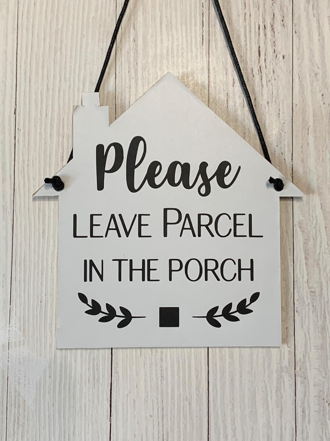 Entry Sign, Please Leave Parcel in the Porch, Shed, Home Decor, Wooden ...