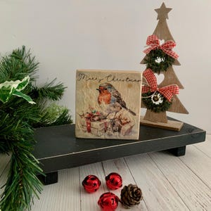 Robin Sign, Vintage Robin Sign, Wooden Sign, Christmas Gift, Home Decor ...