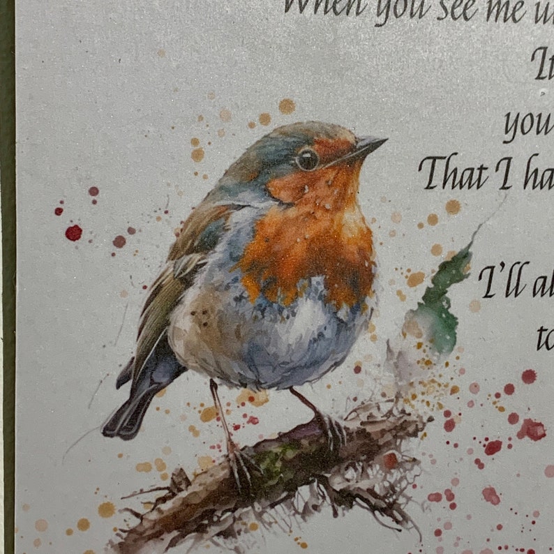 Handmade Memorial Robin Sign: Sentimental Keepsake for Remembrance ...