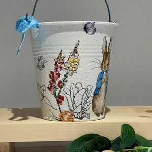 Peter Rabbit Beatrix Potter Bucket: Nursery Decor, Pencil Holder ...