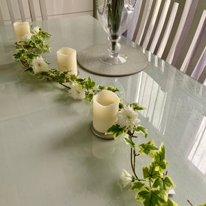 Elegant Variegated Ivy Garland Artificial Greenery for Wedding Decor ...