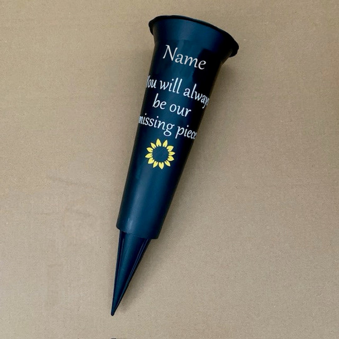 Personalized Memorial Vase: Custom Remembrance Flower Pot - Etsy
