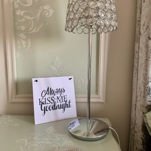 Always Kiss Me Goodnight Sign, Bedroom Wall Hanging, Love Quotes ...