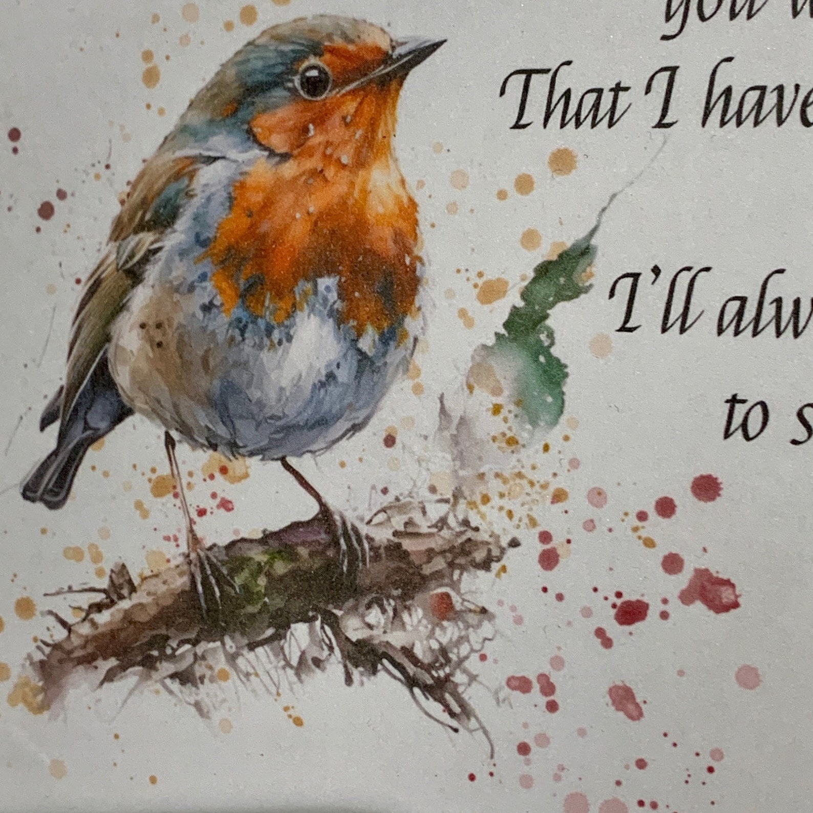 Memorial Robin Sign, Remembrance Keepsake for Loved Ones, Home Decor ...