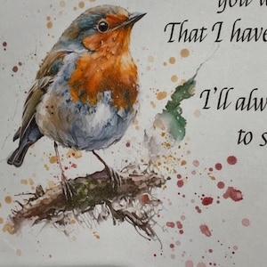Memorial Robin Sign, Remembrance Keepsake for Loved Ones, Home Decor ...