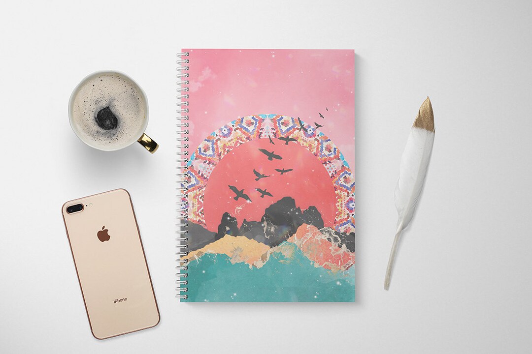 Magical Landscape Spiral Notebook, Spiral Bound Bound Landscape ...