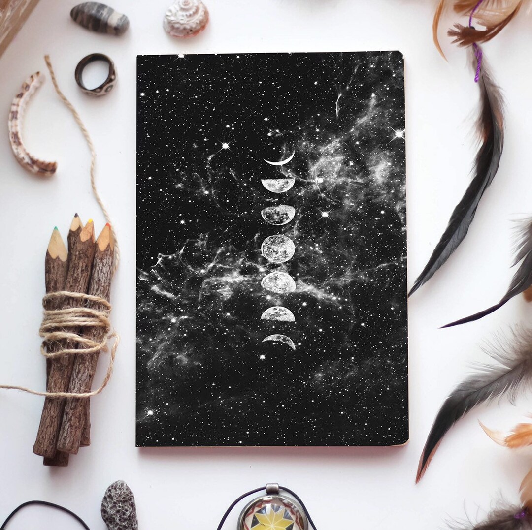 Moon Phase Journal, Moon Phase Notebook, Lunar Phase Journal, Moon ...