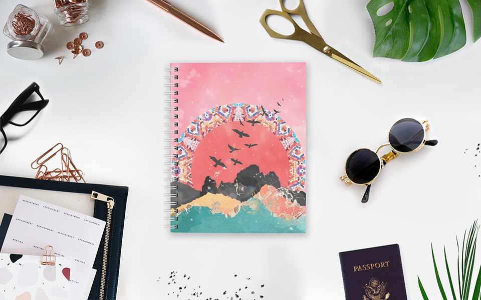 Magical Landscape Spiral Notebook Spiral Bound Bound | Etsy