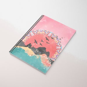 Magical Landscape Spiral Notebook, Spiral Bound Bound Landscape ...