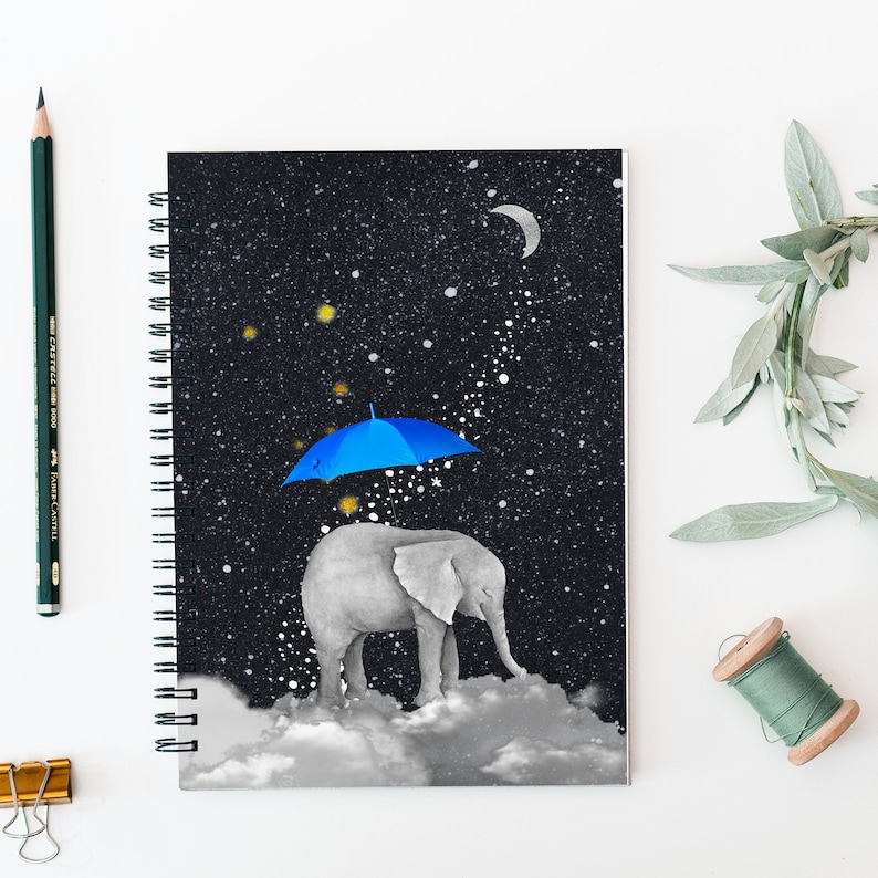 Cute Spiral Notebook A4 Notebook Journal Elephant Notebook - Etsy