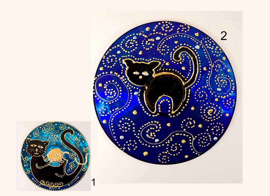 Recycling CD Cats Iridescent Stained Glass Paint - Etsy