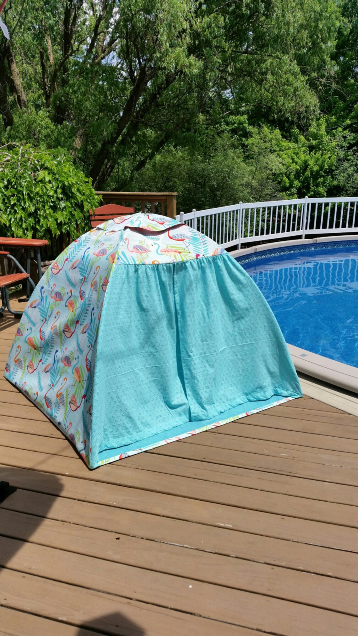 Flamingo Camp Tent, Poolside Shelter, Poolside Shade, Shade Tent ...