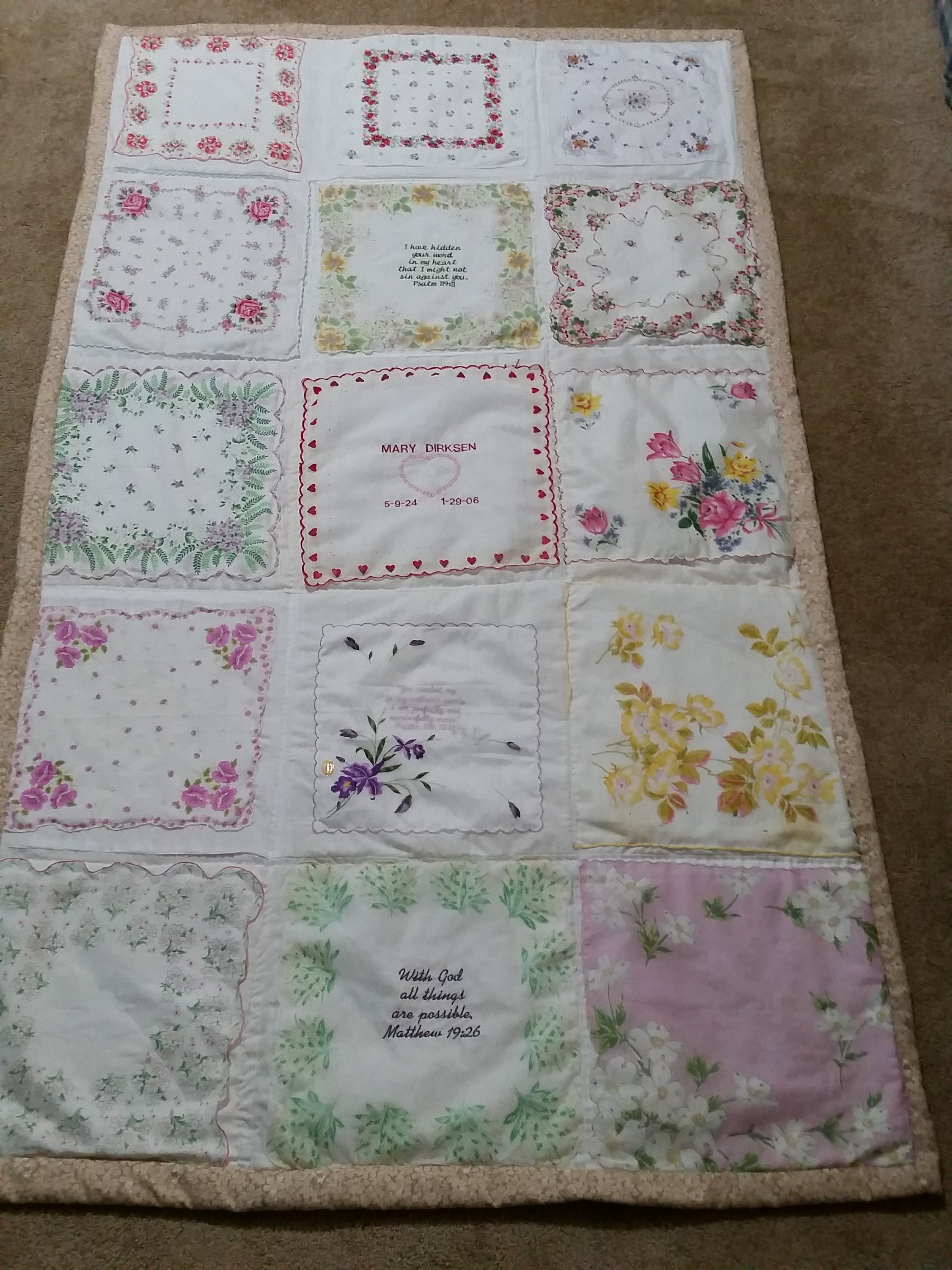 Vintage Hankie Quilts and T-shirt Quilts and Various Other Quilts - Etsy