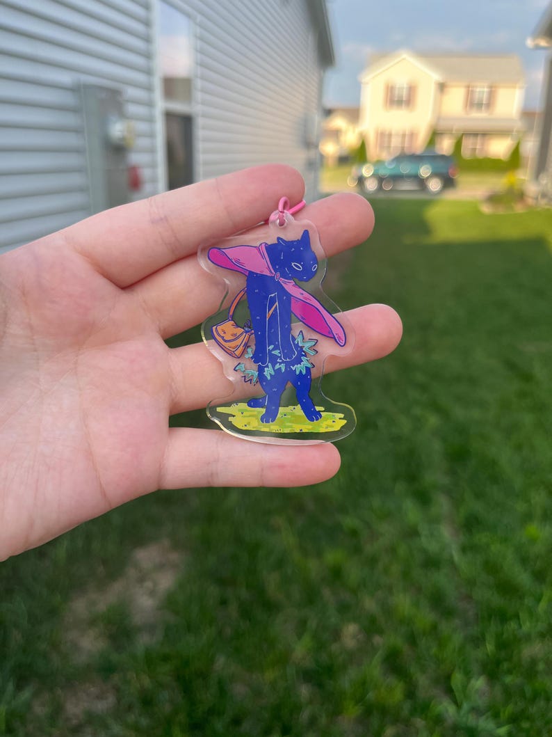 Cute Cat Dnd Classes Acrylic Keychains, Cat Keychains, Dungeons and ...