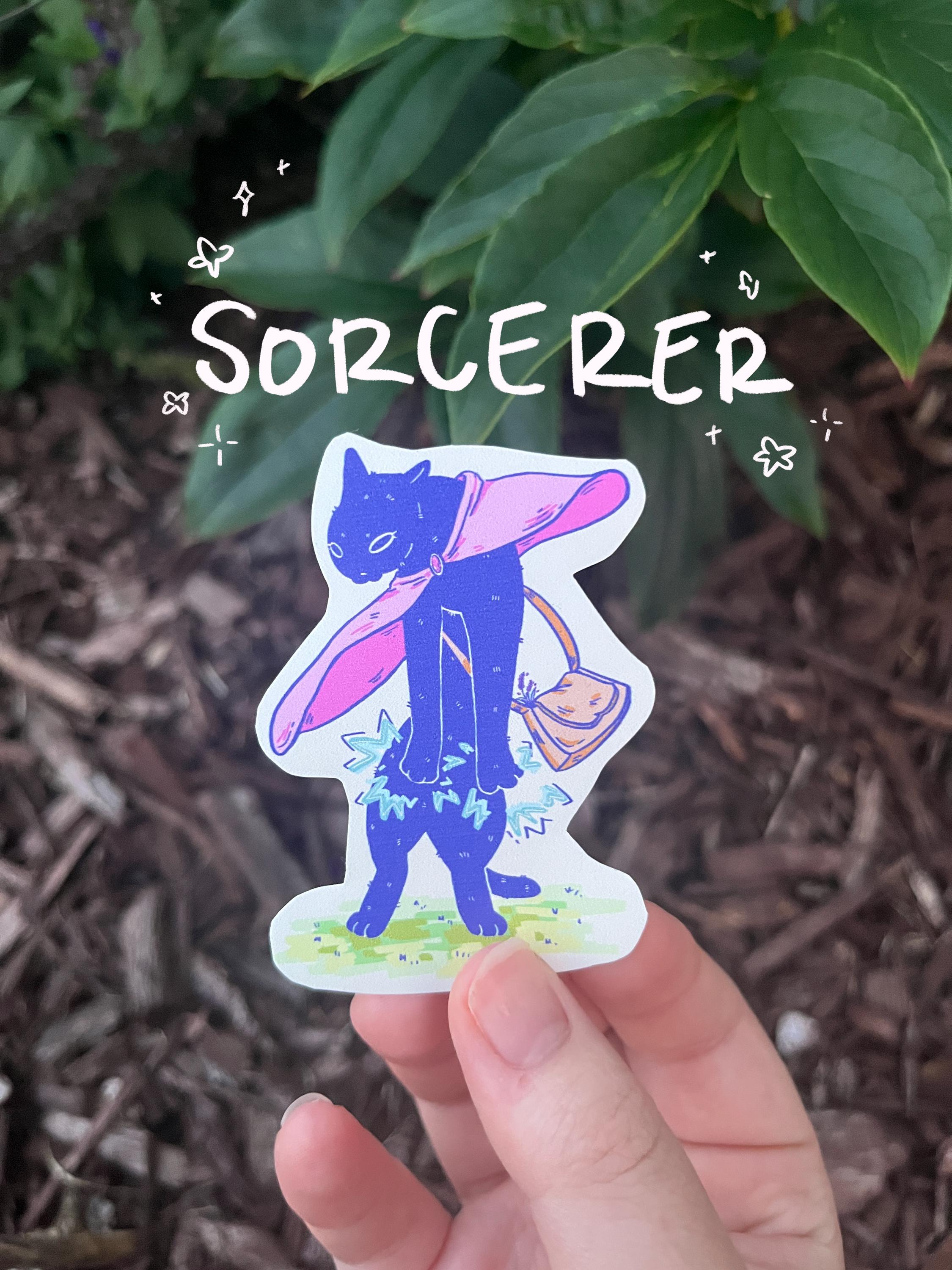 Cute Cat DND Classes Stickers, BARD ADDITION Dungeon and Dragons Themed ...