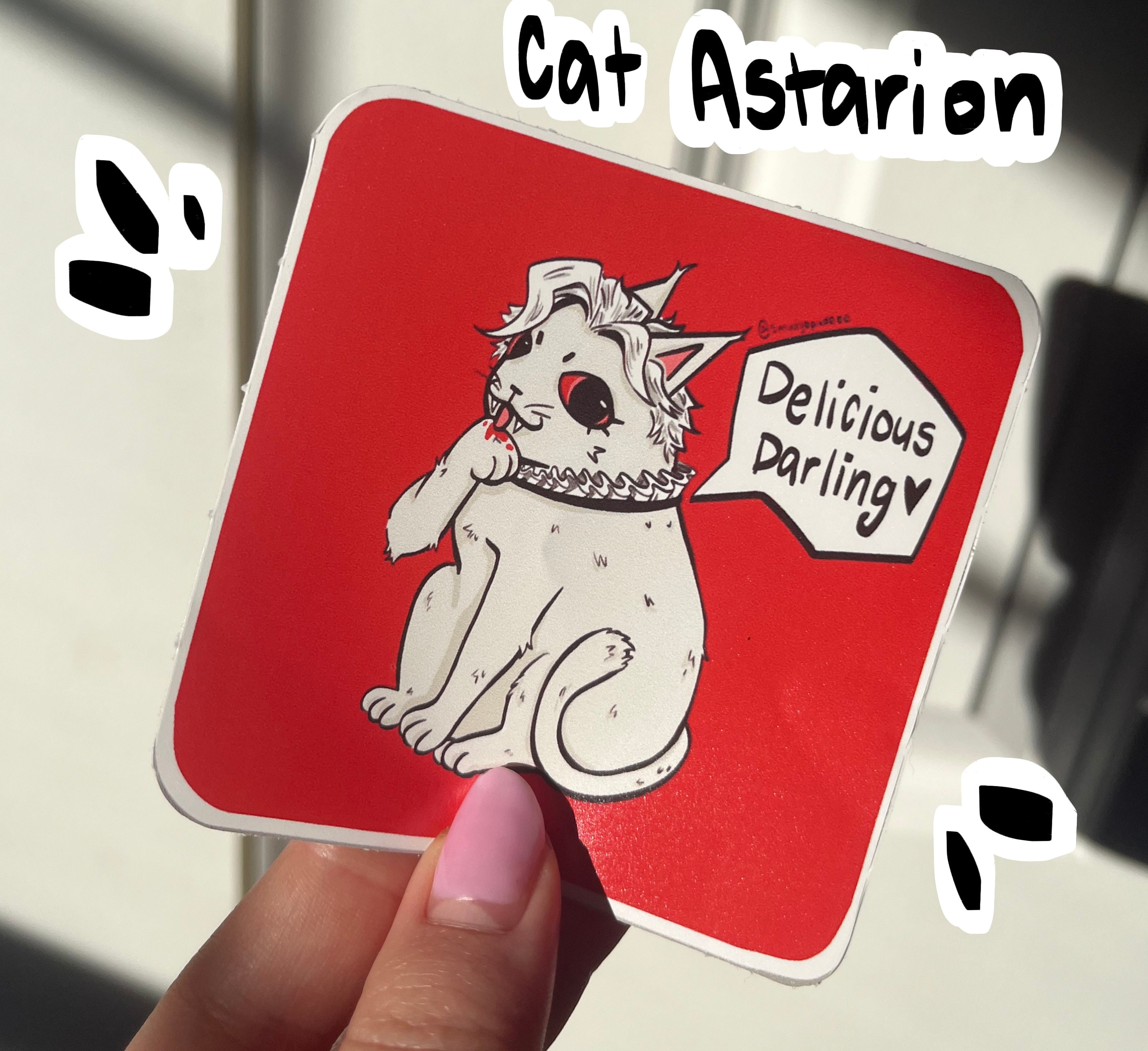 Baldur's Gate 3 Fanart Sticker Set, Shadowheart Astarion Cat Stickers ...