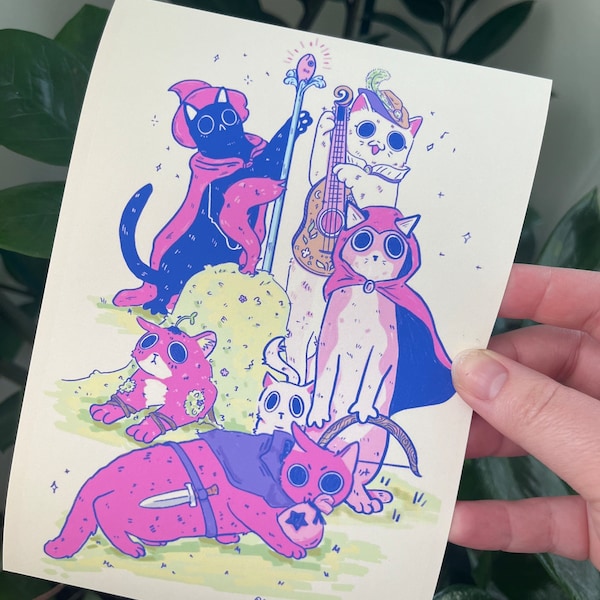 Dnd Cute Wall Art - Etsy