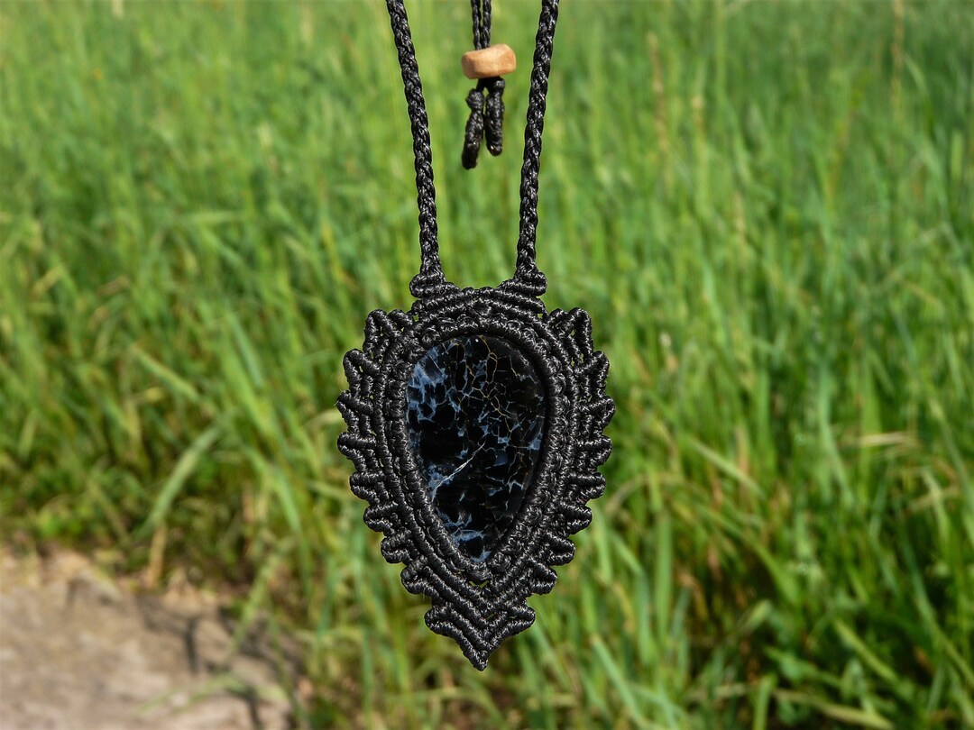 Pietersite Pendant Shamanic Stone Necklace, Energy Healing Crystal ...