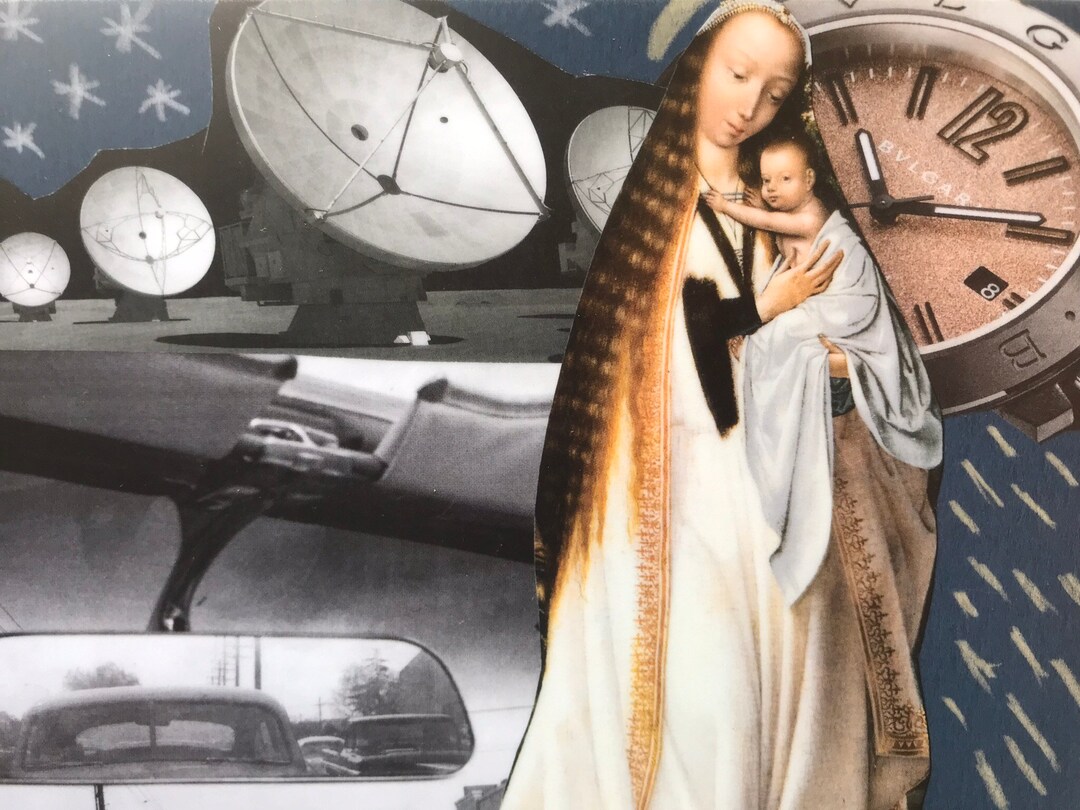 DASHBOARD MARY Collage Print of Original Art. 6" X 9". Lustre Paper ...