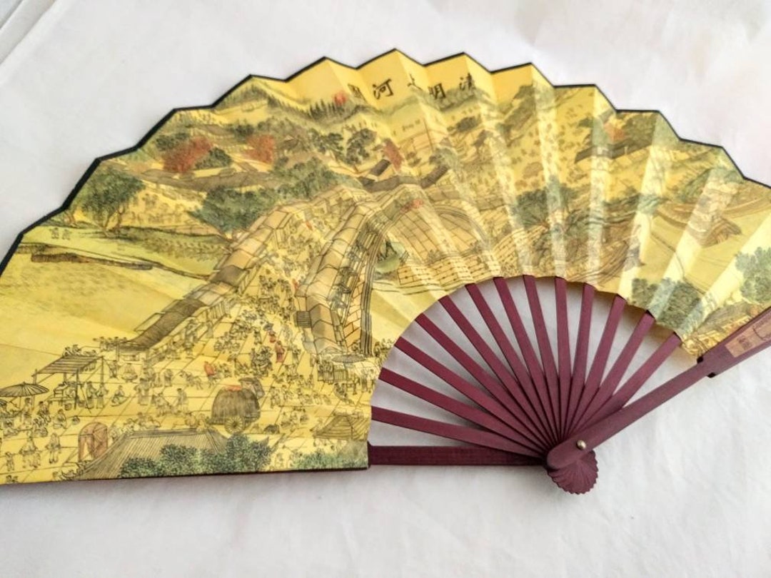 Hand Made Fan/ Hand Painted Chinese Accordeon Hand Fan - Etsy